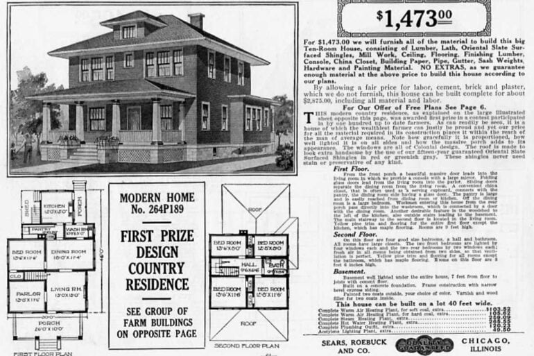 10+ American Foursquare Sears Kit House Plans [Part 1] - Everyday Old House