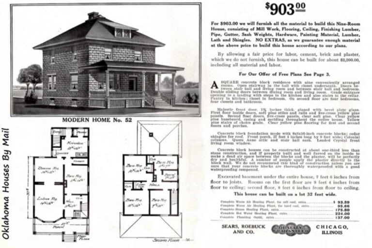 10+ American Foursquare Sears Kit House Plans [Part 1] - Everyday Old House