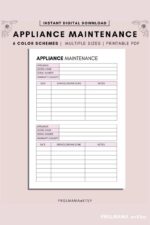3 Simple Ways to Track Appliance Maintenance - Everyday Old House