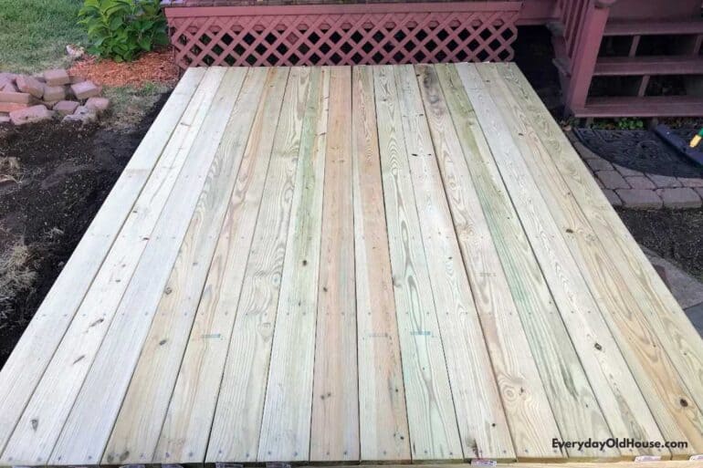 How We Built a Low Deck for $300 - Everyday Old House