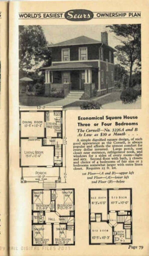 10 More Sears Foursquare Kit House Plans [Part 2] - Everyday Old House