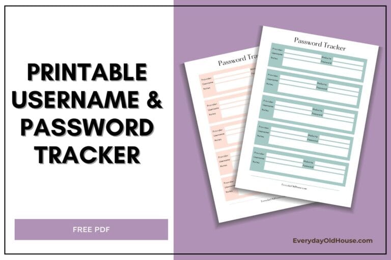 Free Utility and Service Provider Organizer Printable [pdf] - Everyday ...