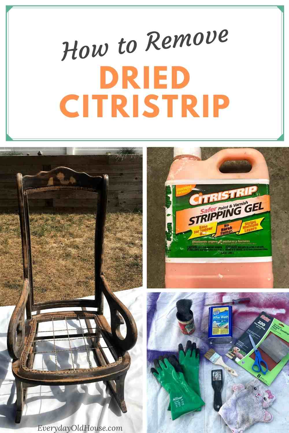 How to Remove Dried Citristrip From Wood - Everyday Old House