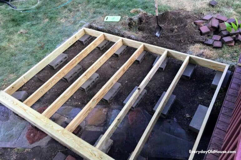 How We Built a Low Deck for $300 - Everyday Old House