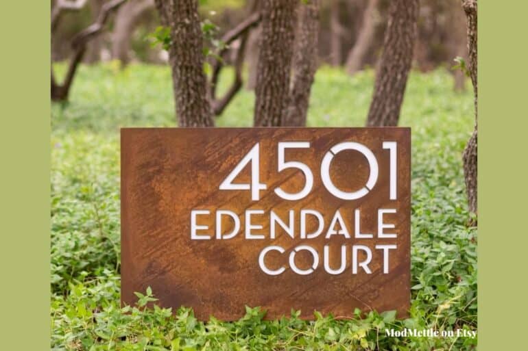10 Eye-Catching Ways for Ultra-Visible House Numbers - Everyday Old House