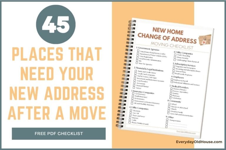 45+ Places to Notify When Moving - New Home Address Change Checklist ...